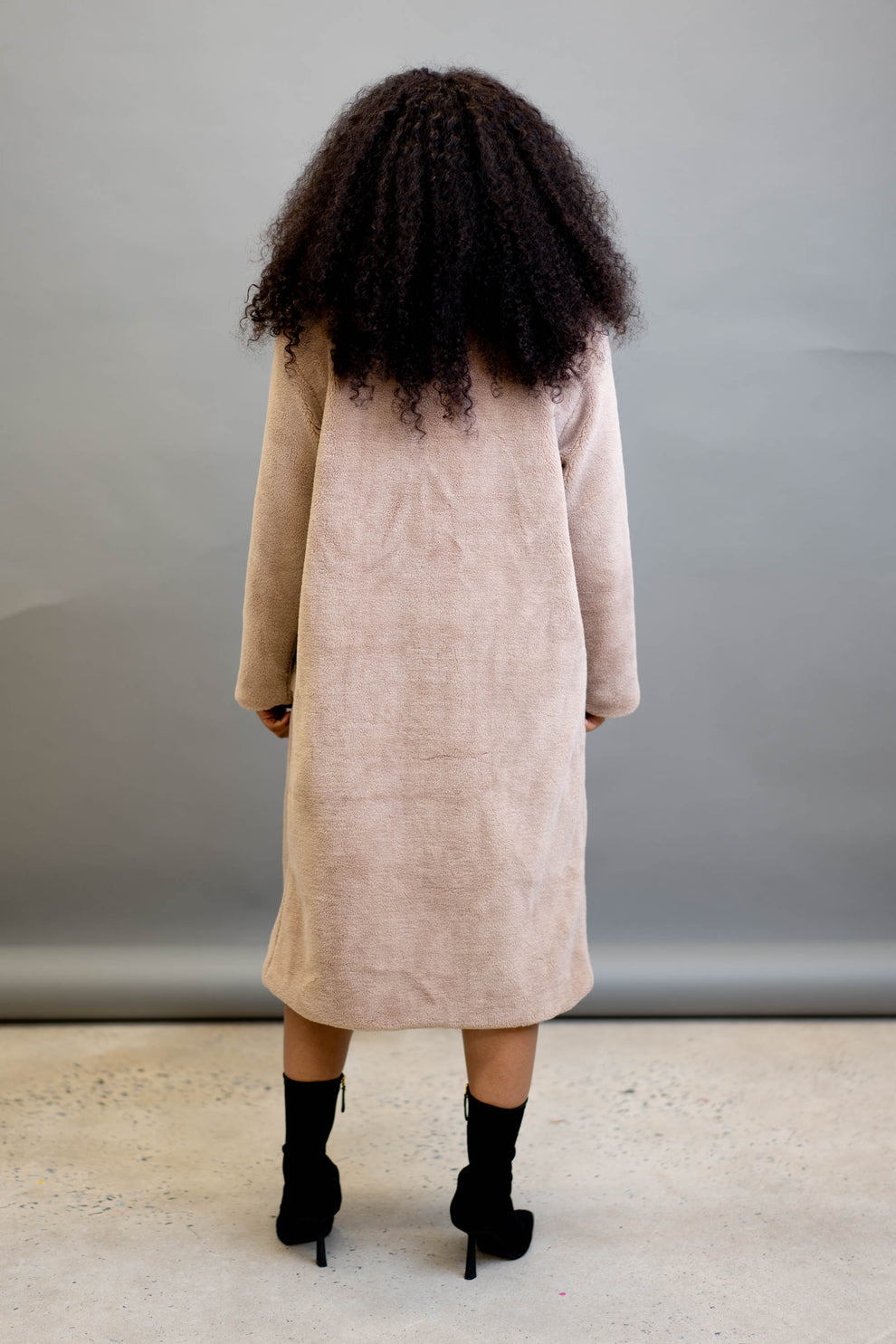 Fluffy Teddy Maxi Coat – BLANKWardrobe